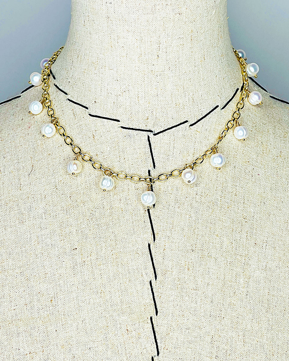 Freshwater Popcorn Pearl Necklace – JulRe Designs Studio